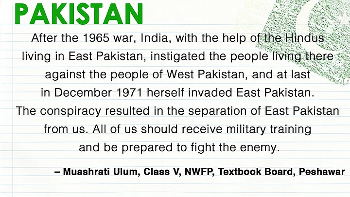 How History Books Differ in India and Pakistan
